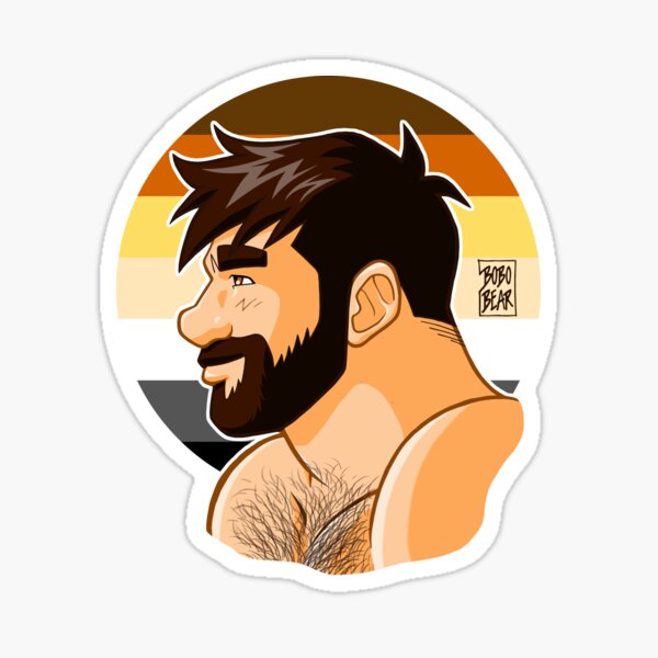 "ADAM PROFILE - BEAR FLAG" Sticker for Sale by bobobear | Redbubble