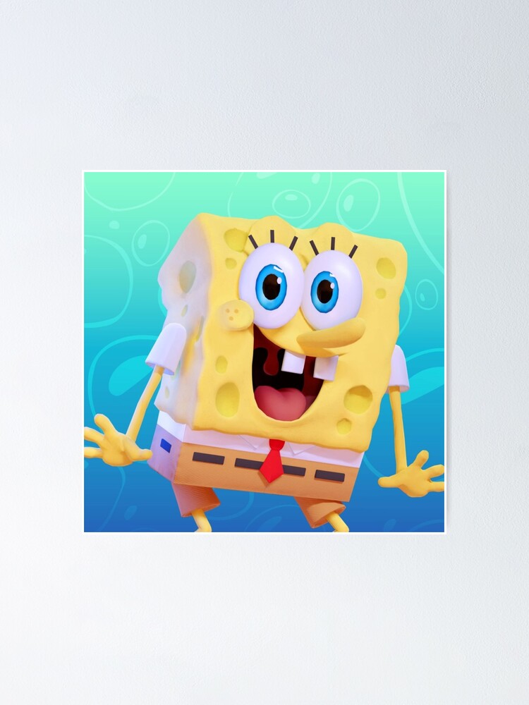 "Spongebob Render" Poster for Sale by TheSmashStash | Redbubble