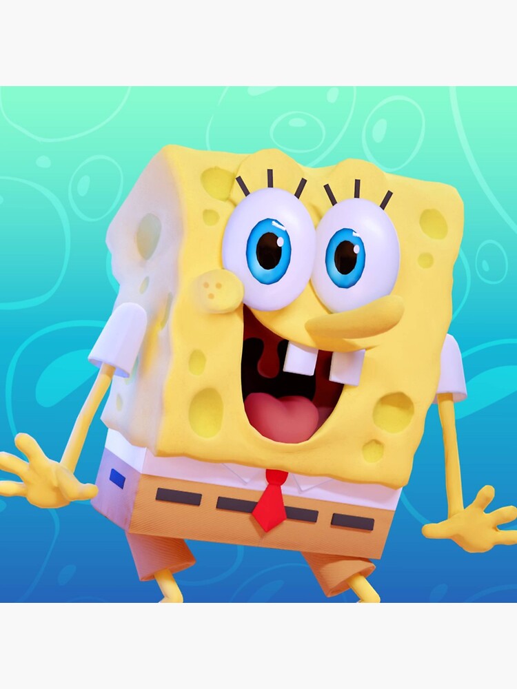 "Spongebob Render" Sticker for Sale by TheSmashStash | Redbubble