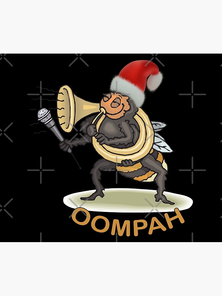 "Christmas Santa Claus Bee Playing Tuba" Poster for Sale by ...