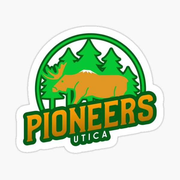 "Utica college Pioneers" Sticker for Sale by techdave | Redbubble