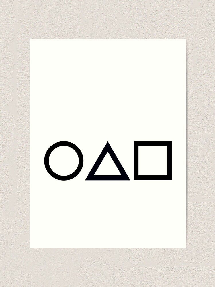 "squid game card logo" Art Print by sidtv99 | Redbubble