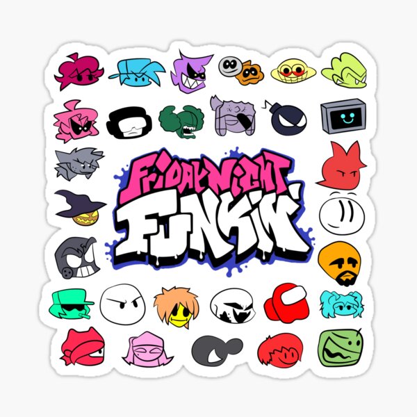 "Friday Night Funkin" Sticker for Sale by art-master1 | Redbubble