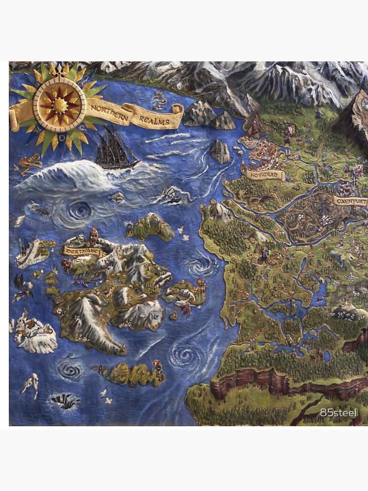 "Cool witcher map, witcher world map, witcher 3 map, the witcher map ...