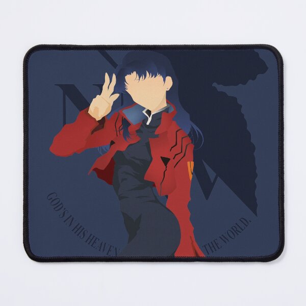 "Katsuragi Misato - 葛城ミサト - EVANGELION" Mouse Pad for Sale by sariachan ...