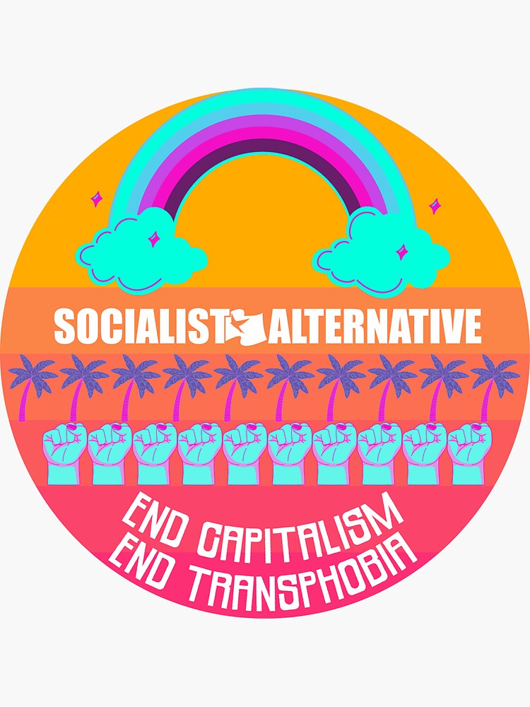 "End Capitalism, End Transphobia" Sticker for Sale by SocialistAlt ...