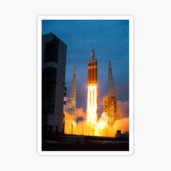 "Delta IV Heavy rocket Launch" Sticker for Sale by BeyondEarth | Redbubble