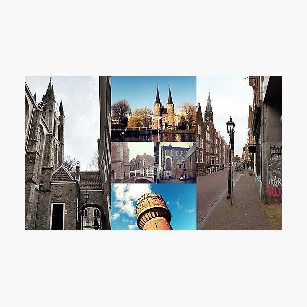 "Photo collage Delft 3 " Photographic Print for Sale by kultjers ...