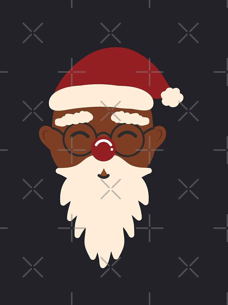 "Cute Black Santa Claus African Indigenous Christmas Pattern Retro ...