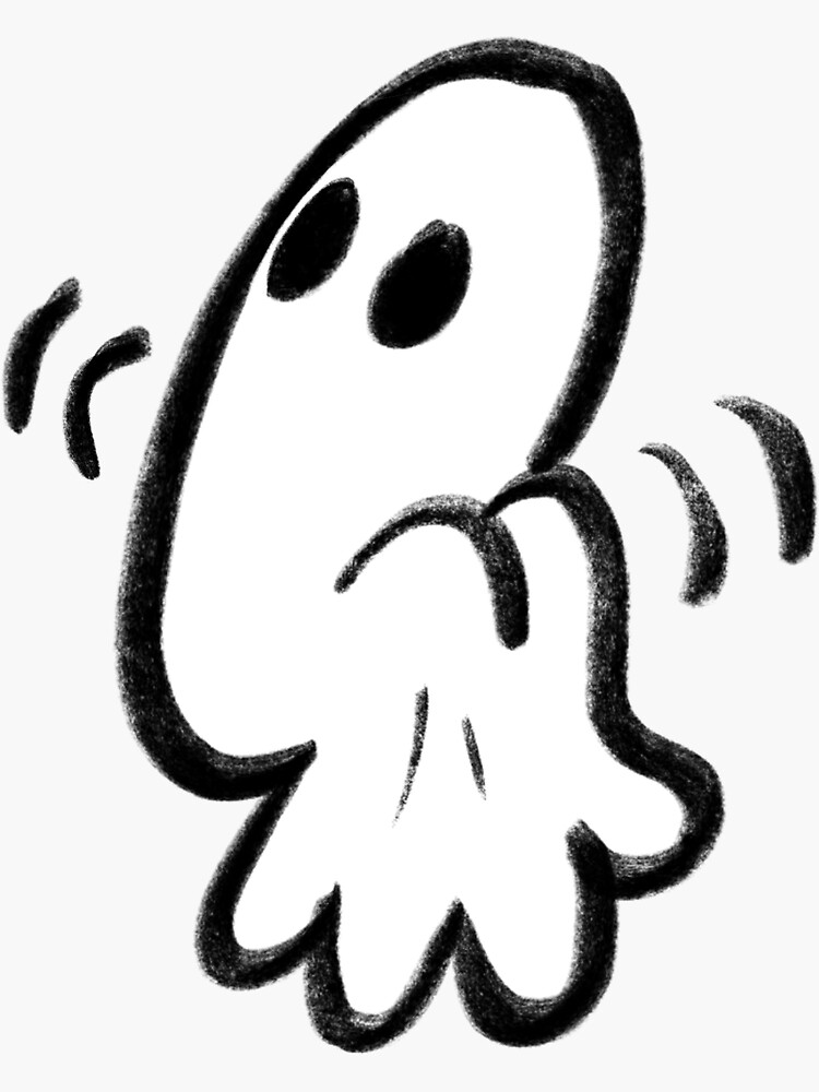 "Dancing ghost" Sticker for Sale by Heikein | Redbubble