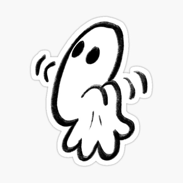 "Dancing ghost" Sticker for Sale by Heikein | Redbubble