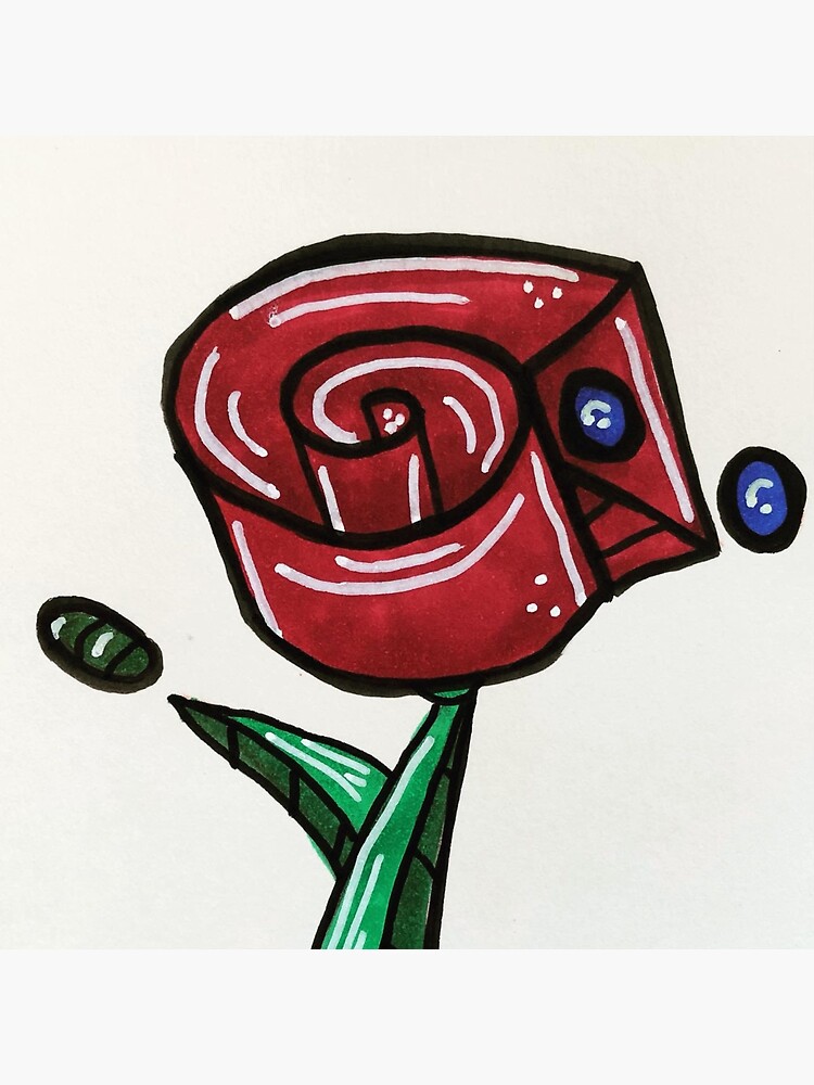 "Roseberry" Sticker by spacemanlukas | Redbubble