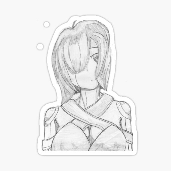 "Girl With Confused Face " Sticker for Sale by HandDrawDesign | Redbubble