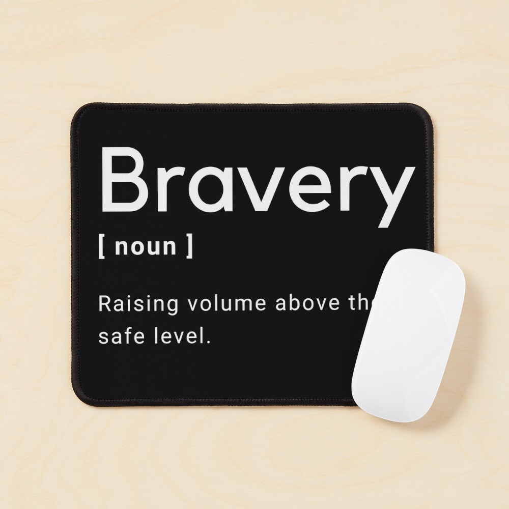 "Bravery Definition" Sticker for Sale by Amine-Creation | Redbubble