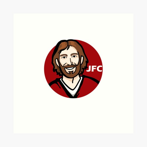 "Jesus Fried Chicken Meme - Funny Meme Design" Art Print for Sale by ...