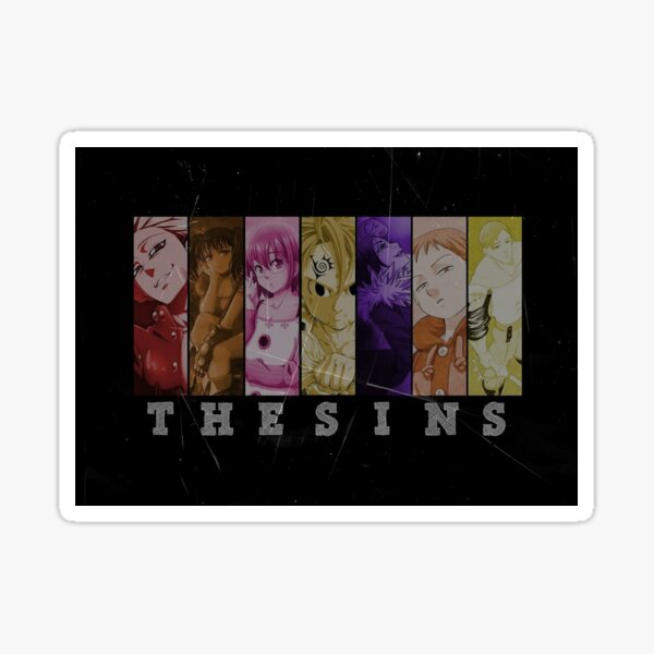 "The Sins" Sticker by Sharon0626 | Redbubble
