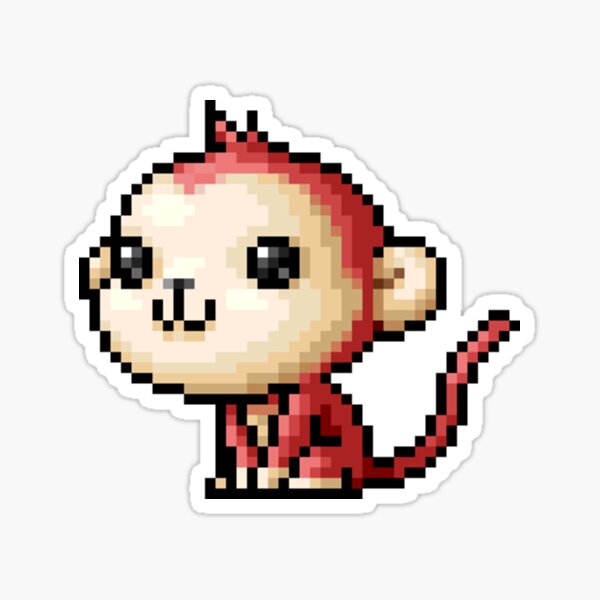 "MapleStory Monkey Pet" Sticker for Sale by sell4kell | Redbubble