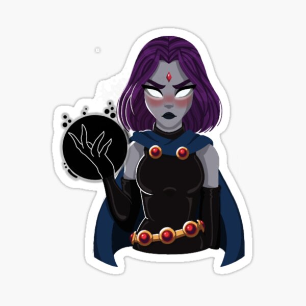"Raven Teen titans " Sticker for Sale by kau-theart | Redbubble