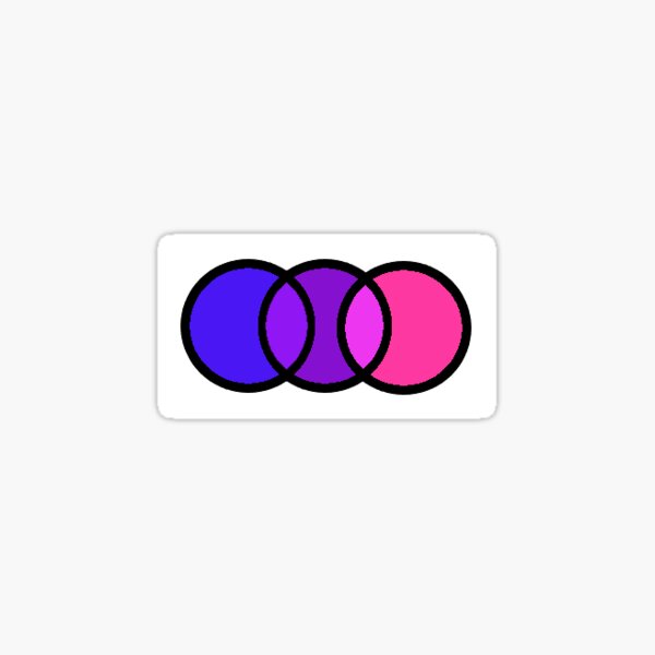"Abstract Bisexual Pride Flag" Sticker for Sale by BumbleTheBard ...