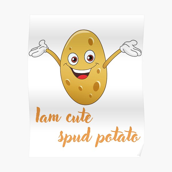"Cute Spud Potato" Poster for Sale by RoaaMagic | Redbubble