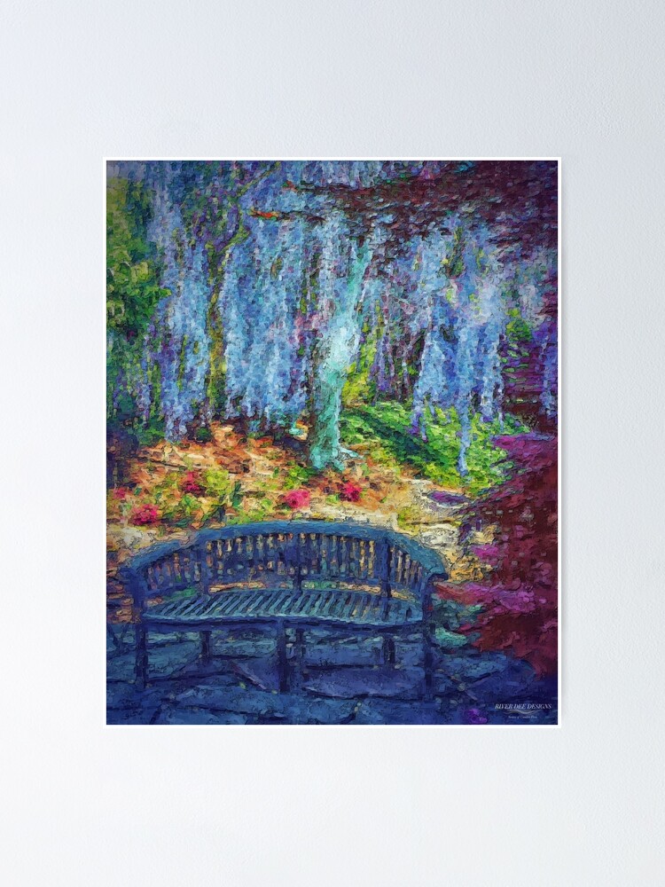 "The Blue Willow" Poster for Sale by RiverDeeDesigns | Redbubble