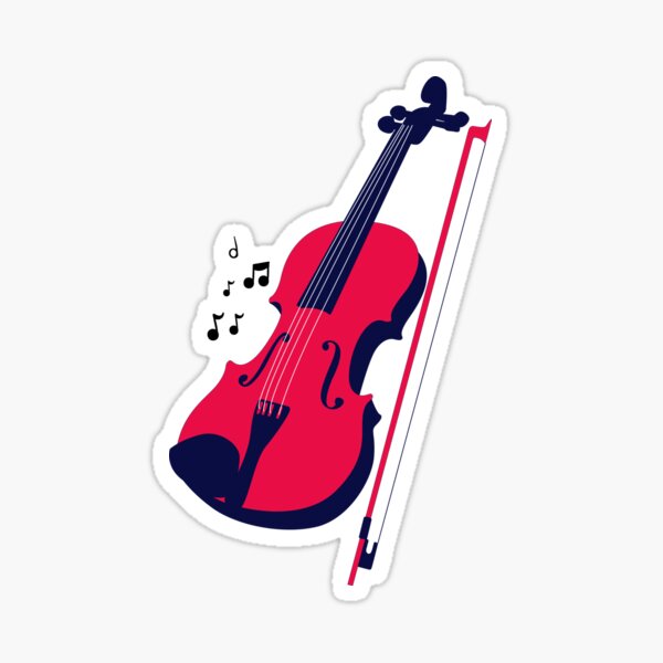 "Funny Violin" Sticker for Sale by so01 | Redbubble