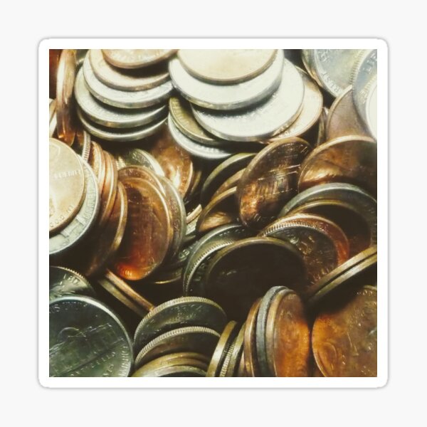 "Old Coins" Sticker for Sale by Reecethebeast | Redbubble