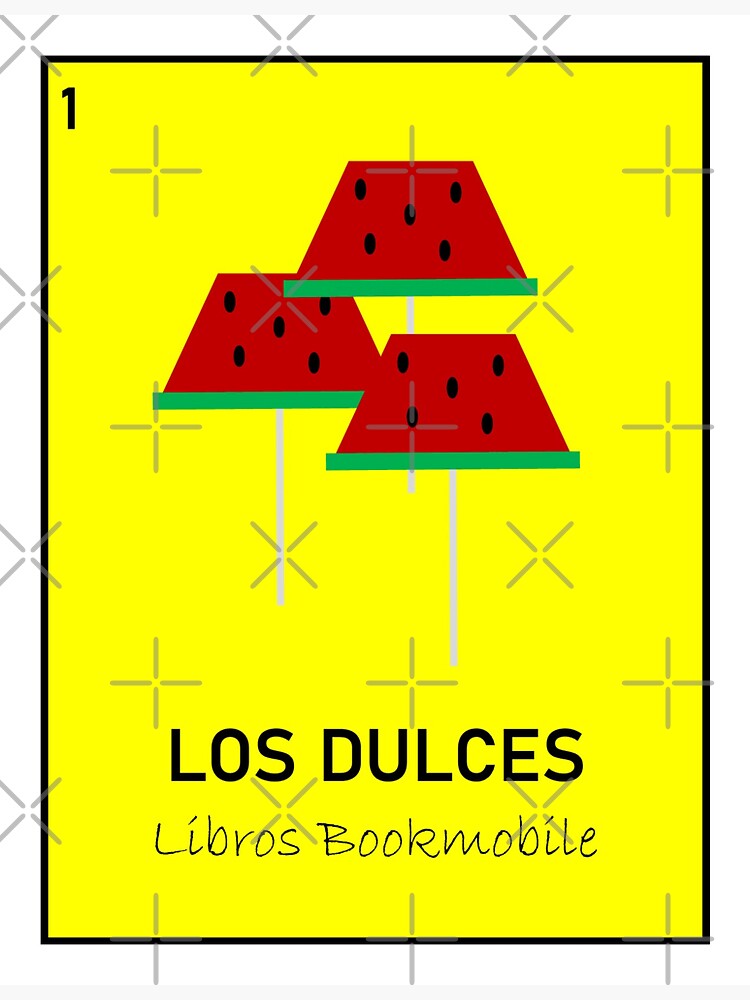 "Los Dulces- Libros Bookmobile" Sticker for Sale by LittleFoxglove ...