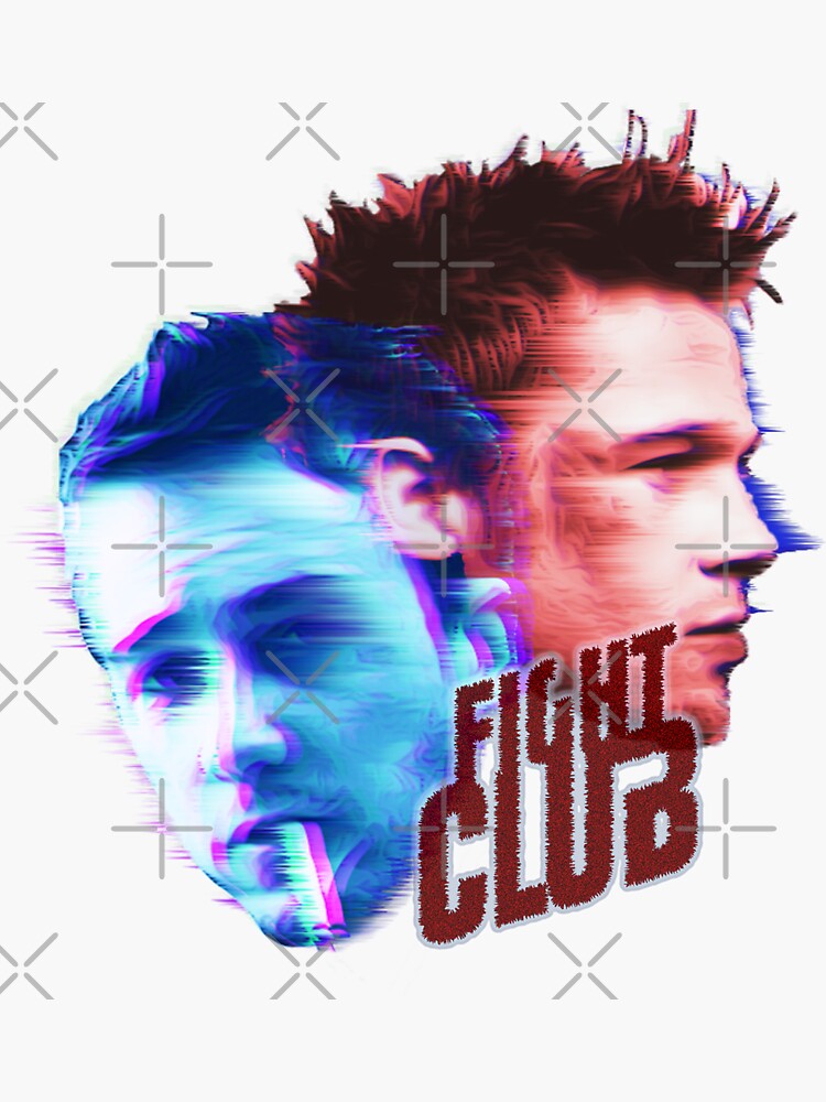 "Fight Club " Sticker for Sale by SkyAfterDusk | Redbubble