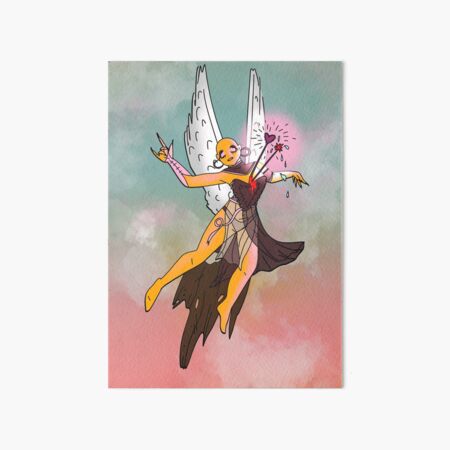 "Renaissance Fallen Angel Illustration " Art Board Print by ...