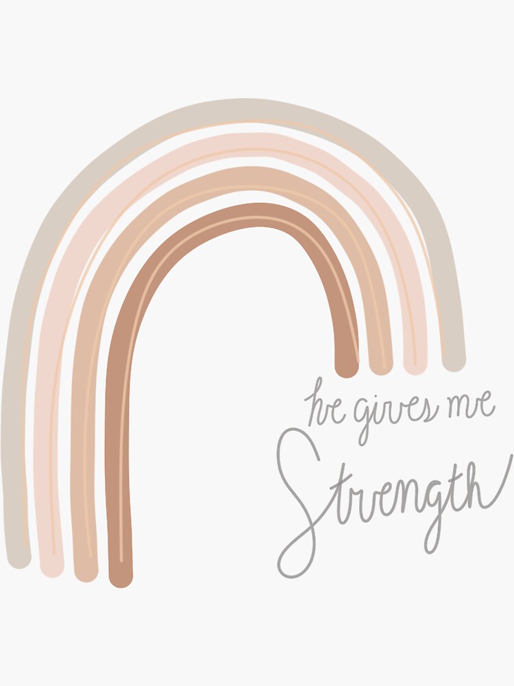 "Strength " Sticker by Jordan0981 | Redbubble