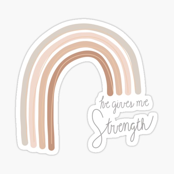 "Strength " Sticker by Jordan0981 | Redbubble