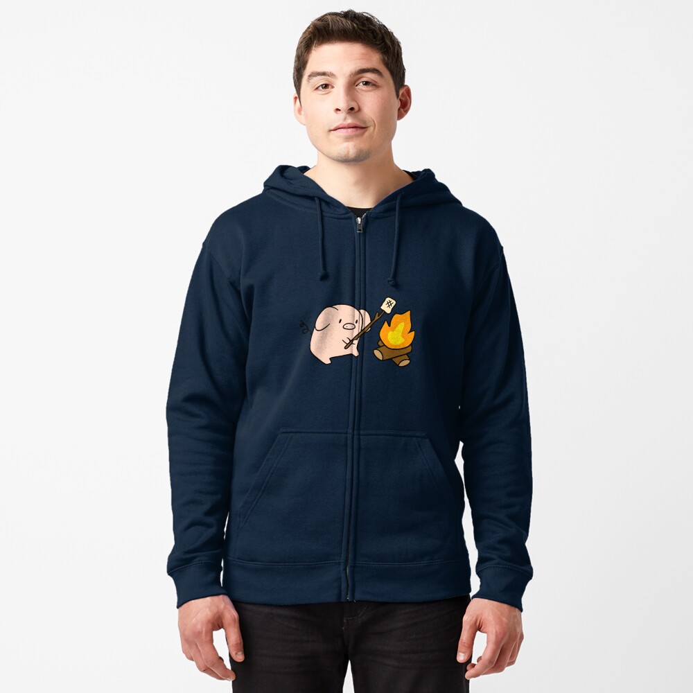 "Campfire Pig" Sticker for Sale by SaradaBoru | Redbubble