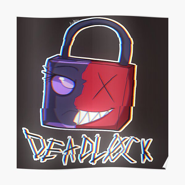 "Deadlock Face" Poster for Sale by AcrillexArt | Redbubble