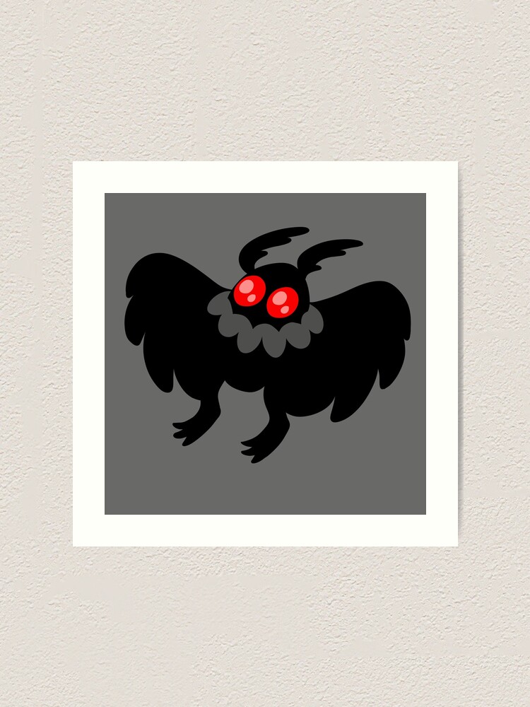 "Cute Cryptids - Mothman" Art Print for Sale by quidditchchick | Redbubble