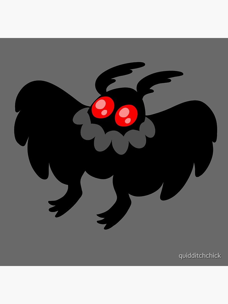 "Cute Cryptids - Mothman" Art Print for Sale by quidditchchick | Redbubble