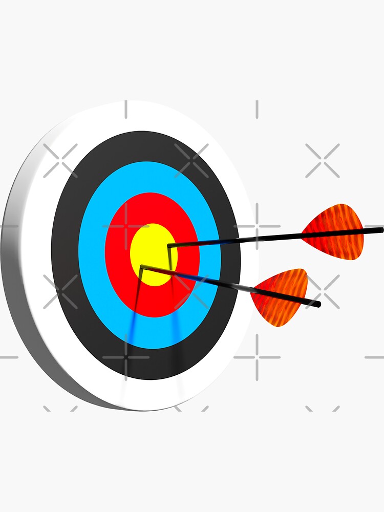 "Archery Target" Sticker for Sale by bradm50 | Redbubble