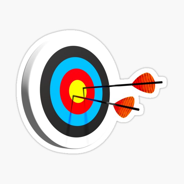 "Archery Target" Sticker for Sale by bradm50 | Redbubble
