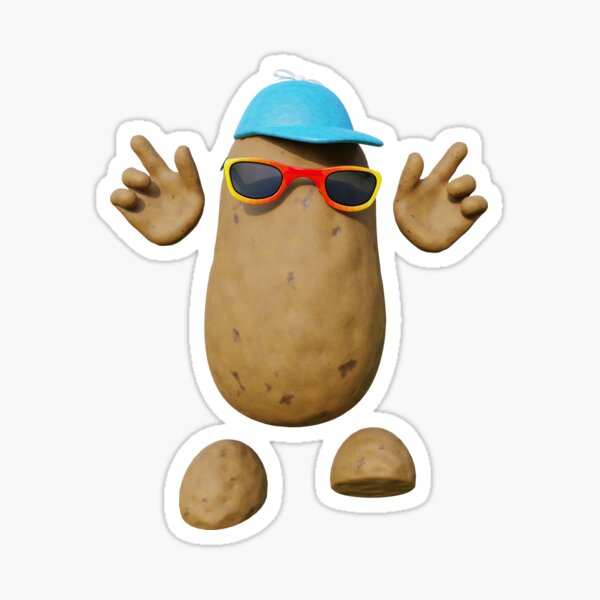 "Cool And Cute Spud Potato" Sticker for Sale by CGShirts | Redbubble
