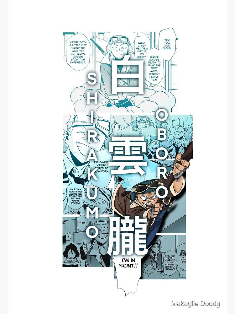 "OBORO SHIRAKUMO BNHA MHA LOUD CLOUD " Canvas Print by Makaylie11 ...