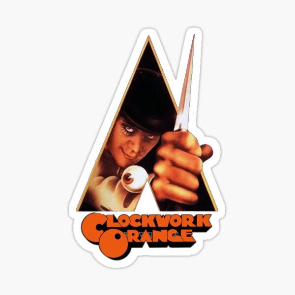 "a clockwork orangess" Sticker for Sale by kramerbruenxgs | Redbubble