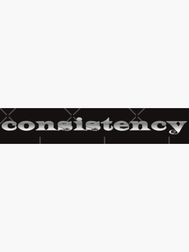"consistency font 020 black." Poster for Sale by kayokine | Redbubble