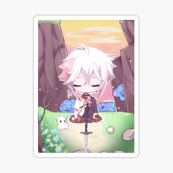 "Kazuha tomo chibi print" Sticker for Sale by Rei-KiRei | Redbubble