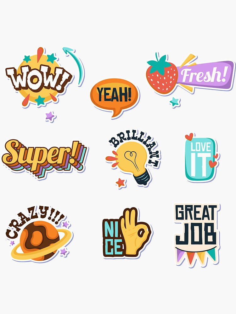 "compliment stickers" Sticker for Sale by venkatesh19 | Redbubble