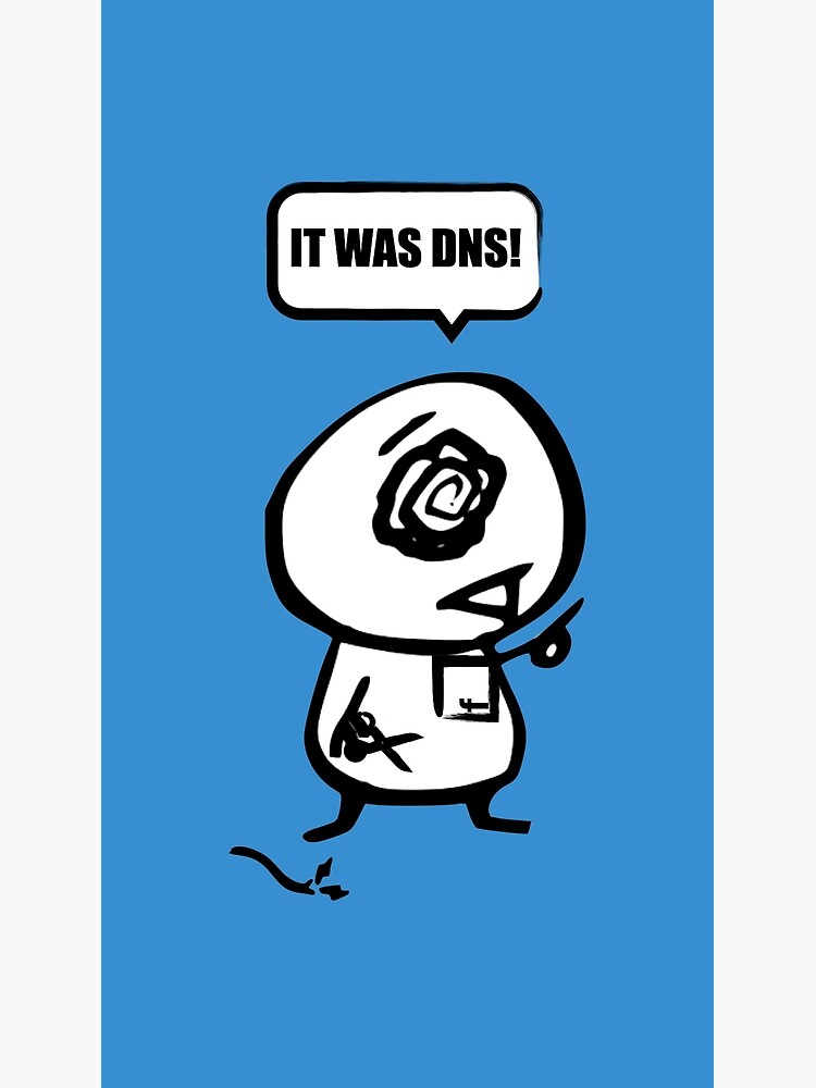 "IT WAS DNS facebook meme" Poster for Sale by SweetPeasBoatTs | Redbubble