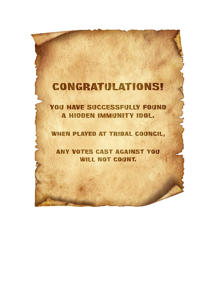 "Immunity Idol Parchment" Kids T-Shirt for Sale by yeekonline | Redbubble