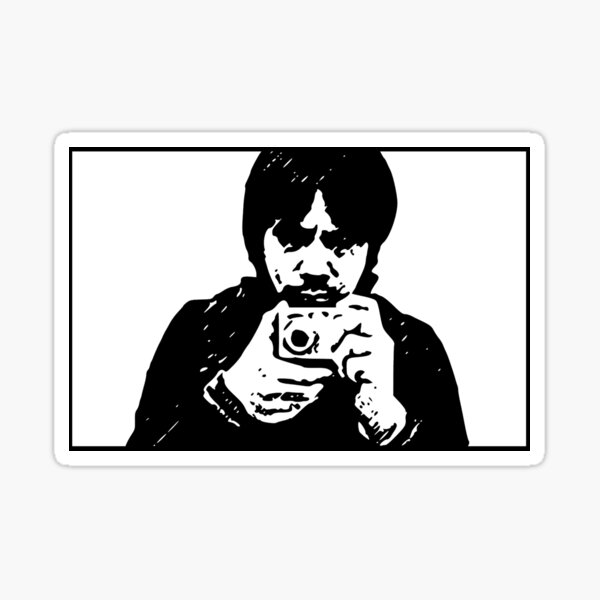 "Kodak Camera Man " Sticker for Sale by analogwardrobe | Redbubble