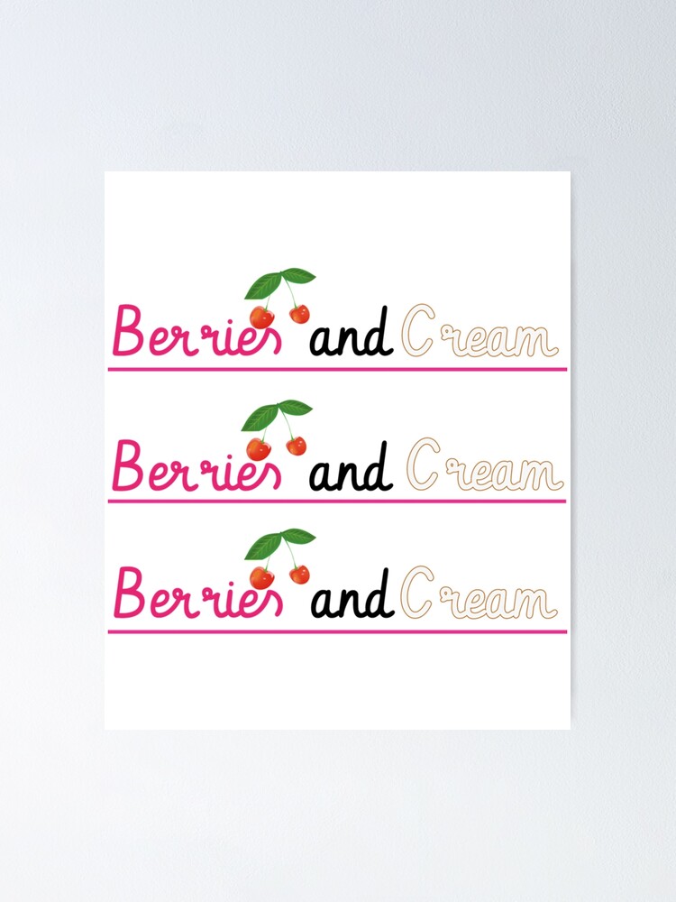 "Little Lad Challenge Meme - Berries And Cream " Poster for Sale by ...