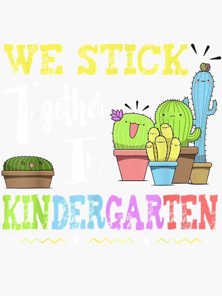 "TEAM KINDERGARTEN PreK Teacher Student Gift we stick together ...