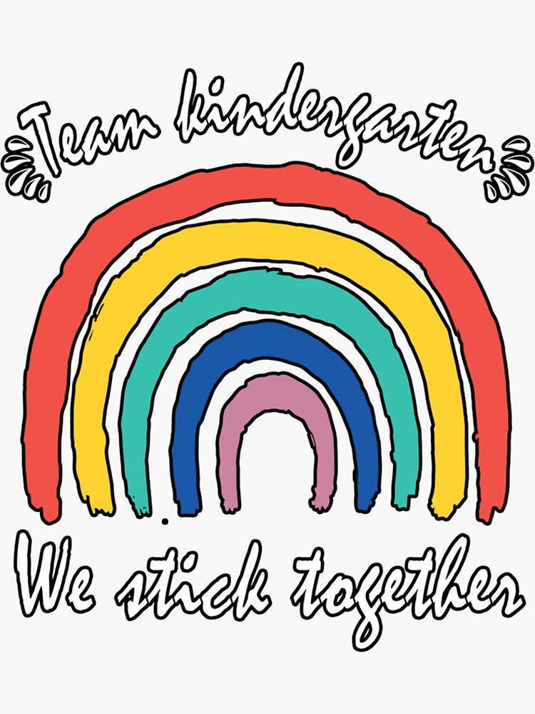 "Team kindergarten We stick together Classic " Sticker for Sale by ...